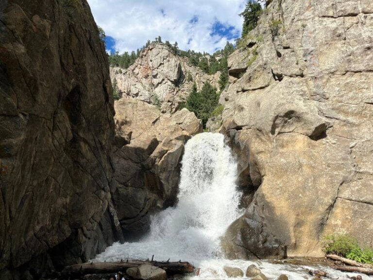 The Beautiful Boulder Falls Waterfall in Colorado
